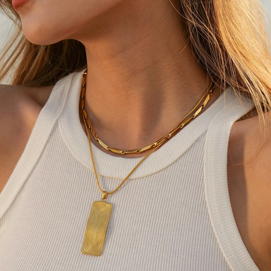 Goddess | Chunky Gold Statement Pendant Necklace